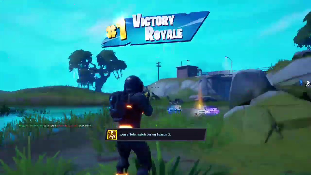 Fortnite Solo Win Wth Purple Assault Rifle - YouTube