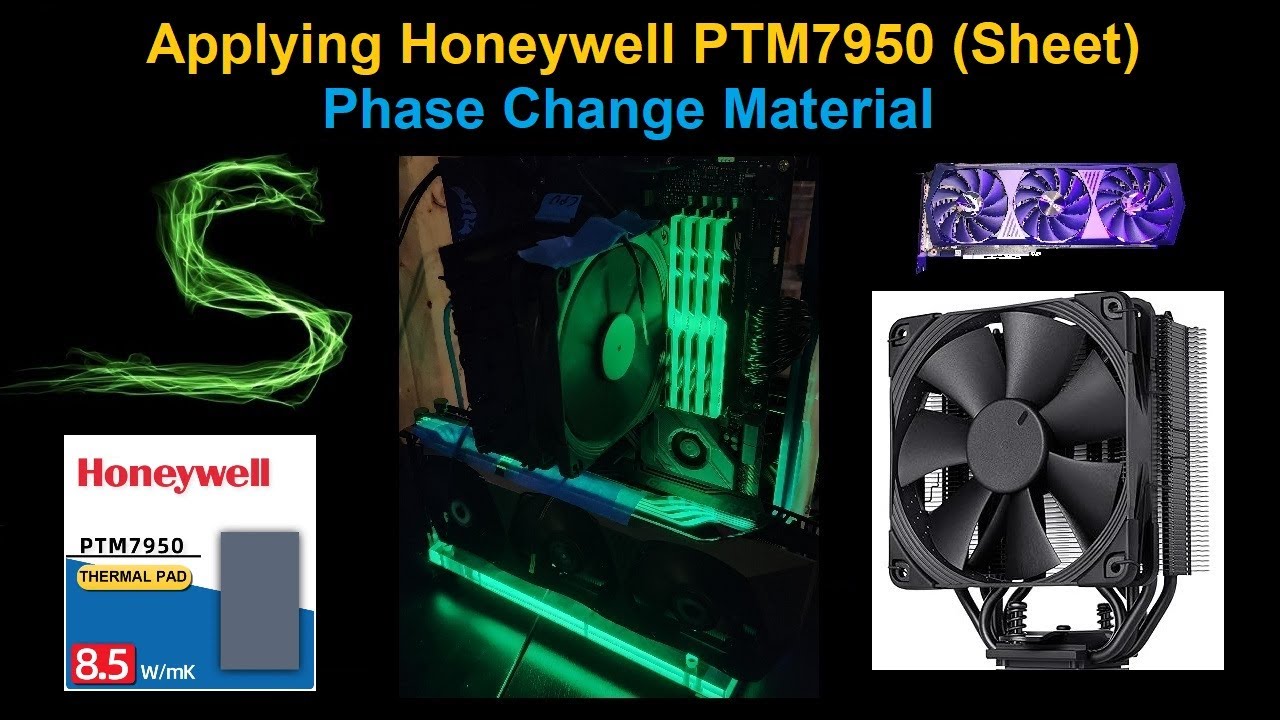 Applying Honeywell PTM7950 Phase change Material - YouTube