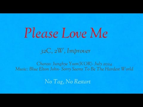 Please Love Me Line Dance/ Improver/잔잔하고 매력적인 음악에 빠져~~/ 위더스코리아 안성지부장/OK ...