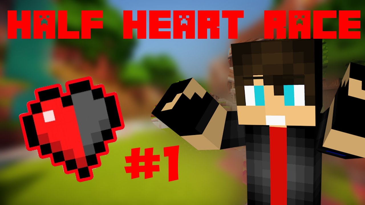 [Minecraft] Half Heart Race Essai n°1 [HD 1080p] - YouTube