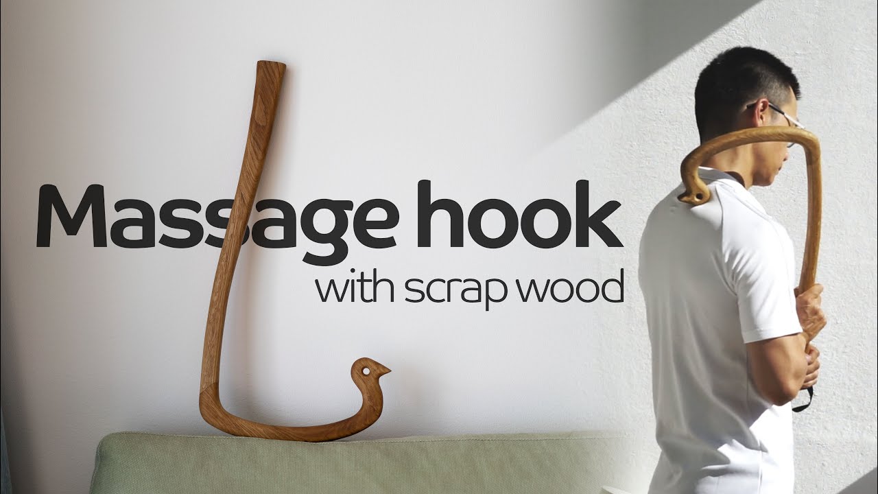 Massage hook with scrap wood - YouTube