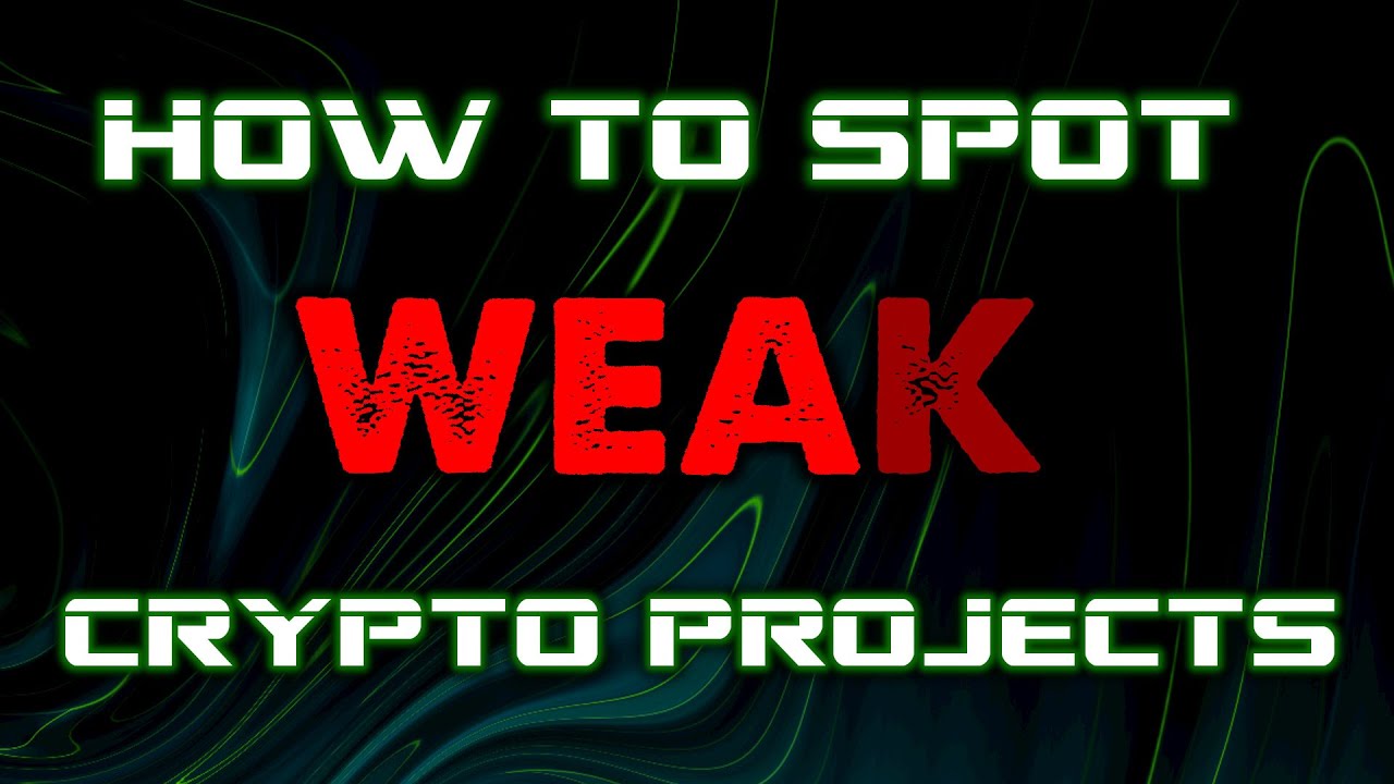 Spotting WEAK Crypto Coins - YouTube