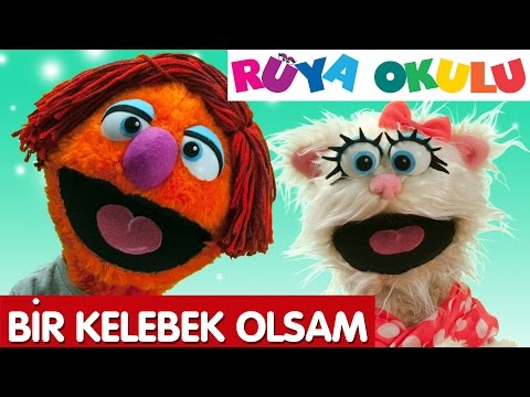 Bir Kelebek Olsam Keşke - Çizgi Film Çocuk Şarkısı - Vanilya ve Joju - RÜYA OKULU