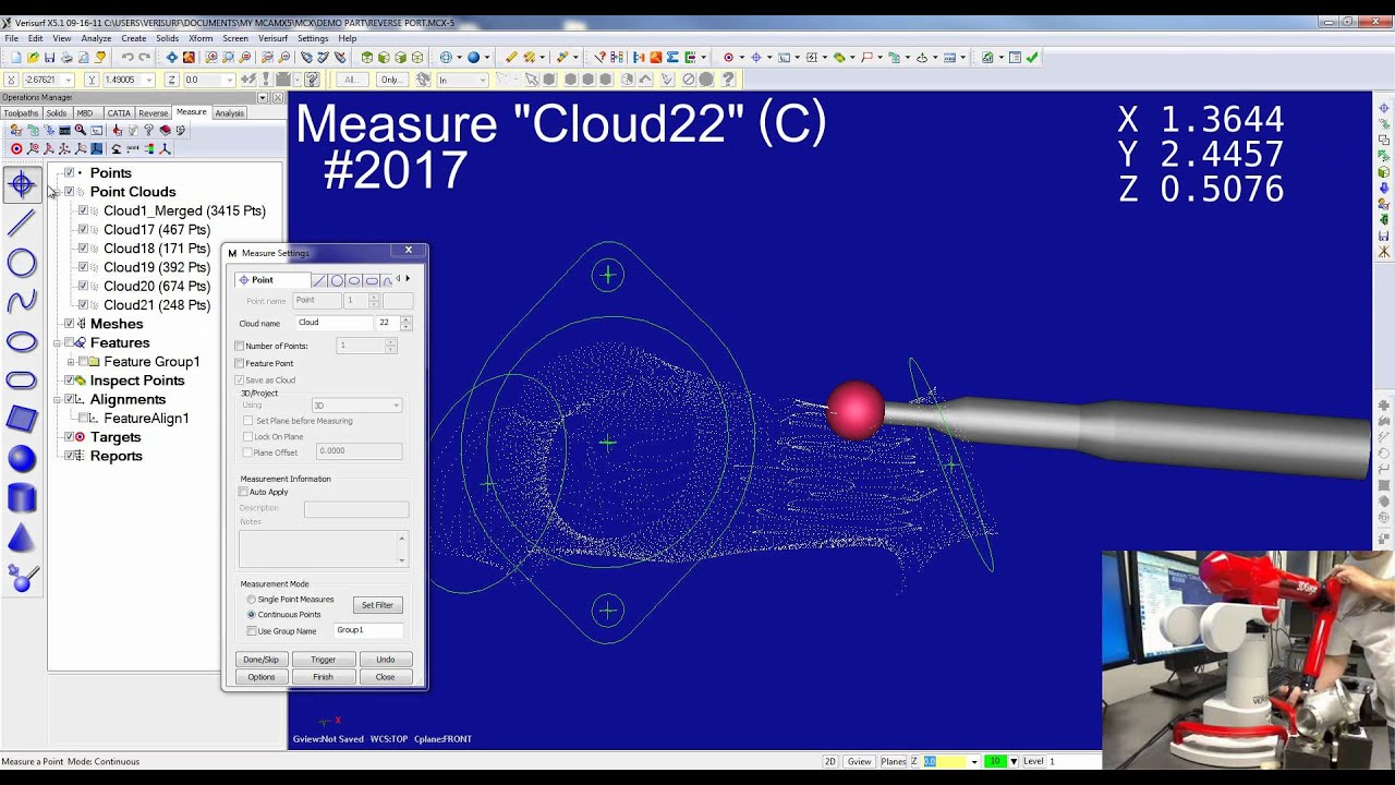 Measure Point Cloud Inside Port.wmv - YouTube