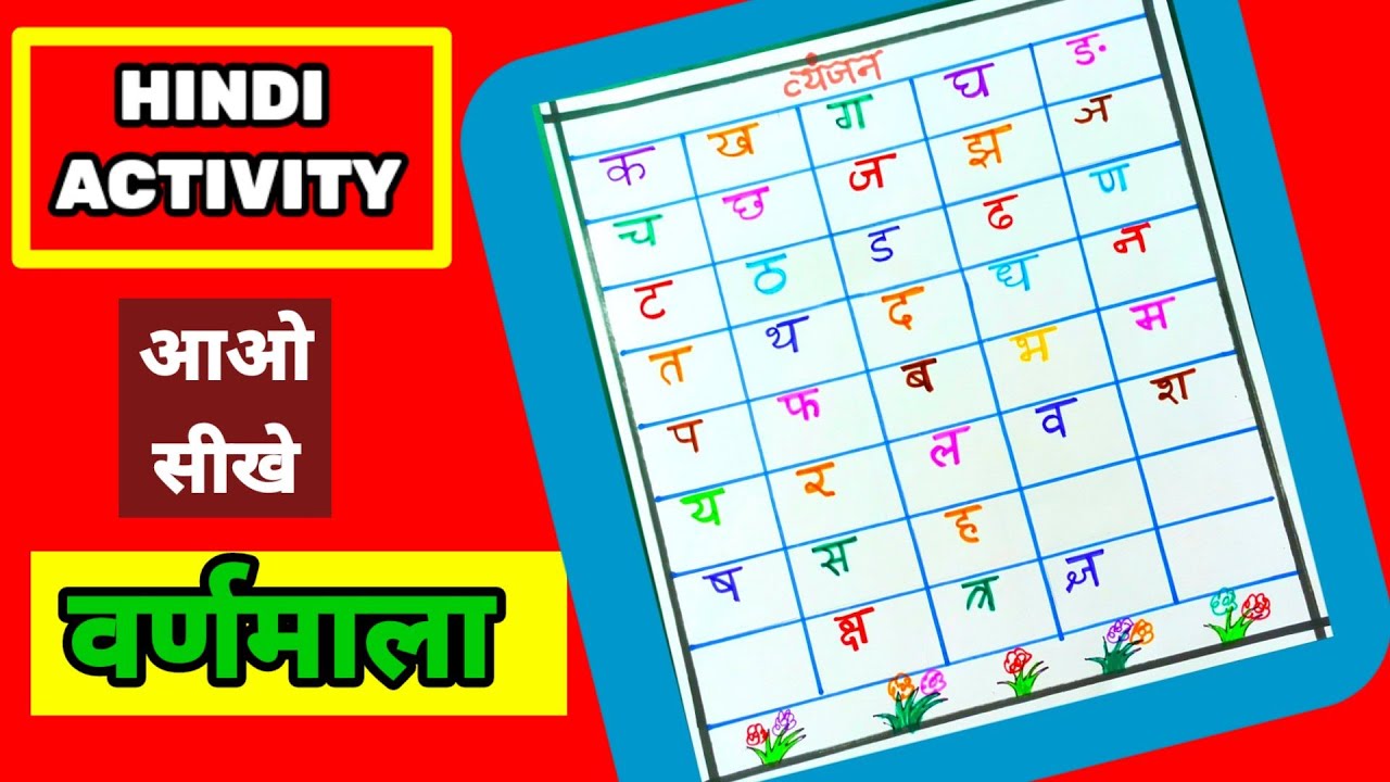 Hindi TLM || Activity of Vyanjan क से ज्ञ || व्यंजन गतिविधि || Learn ...