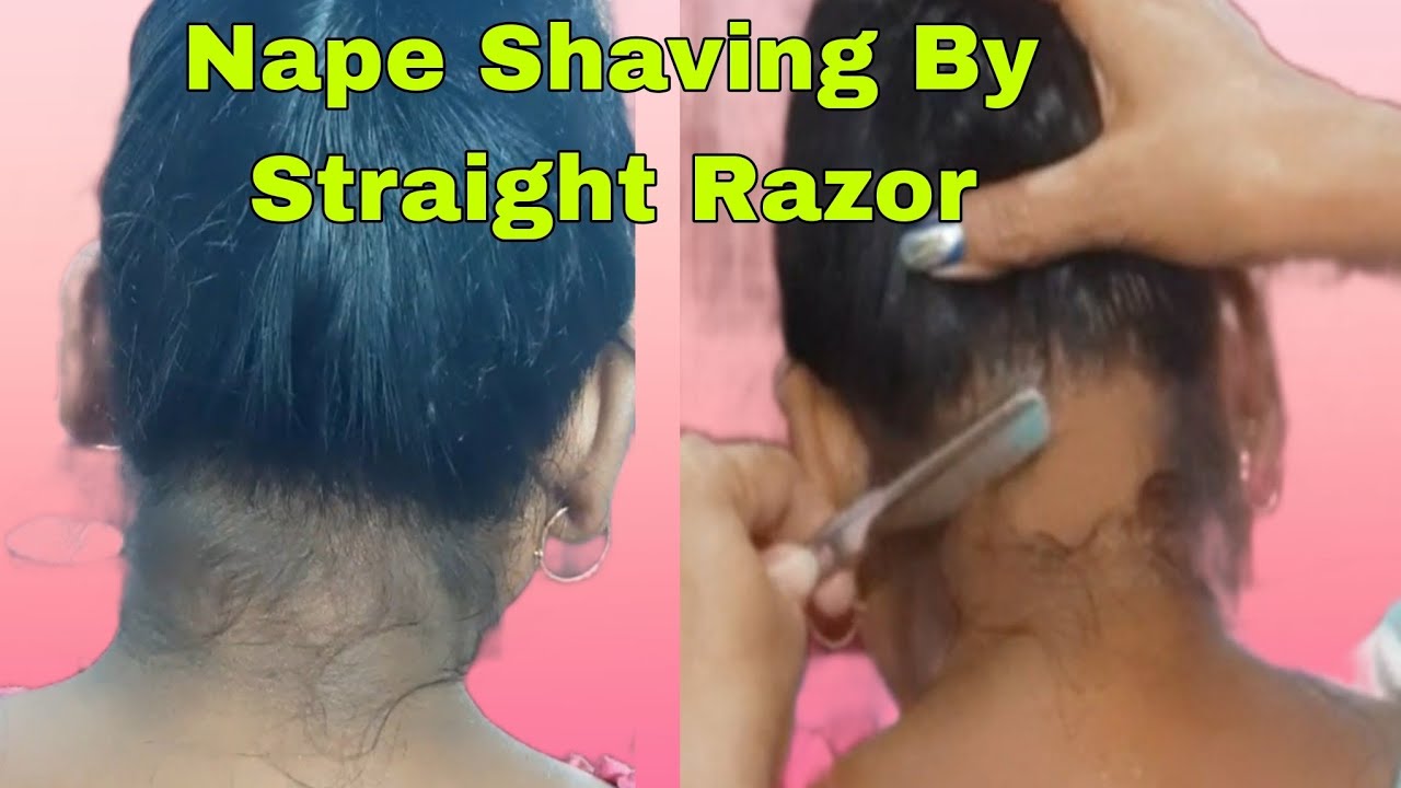 How To Clean Your Nape || Nape Shaving Very Easy || Unwanted Hair ...
