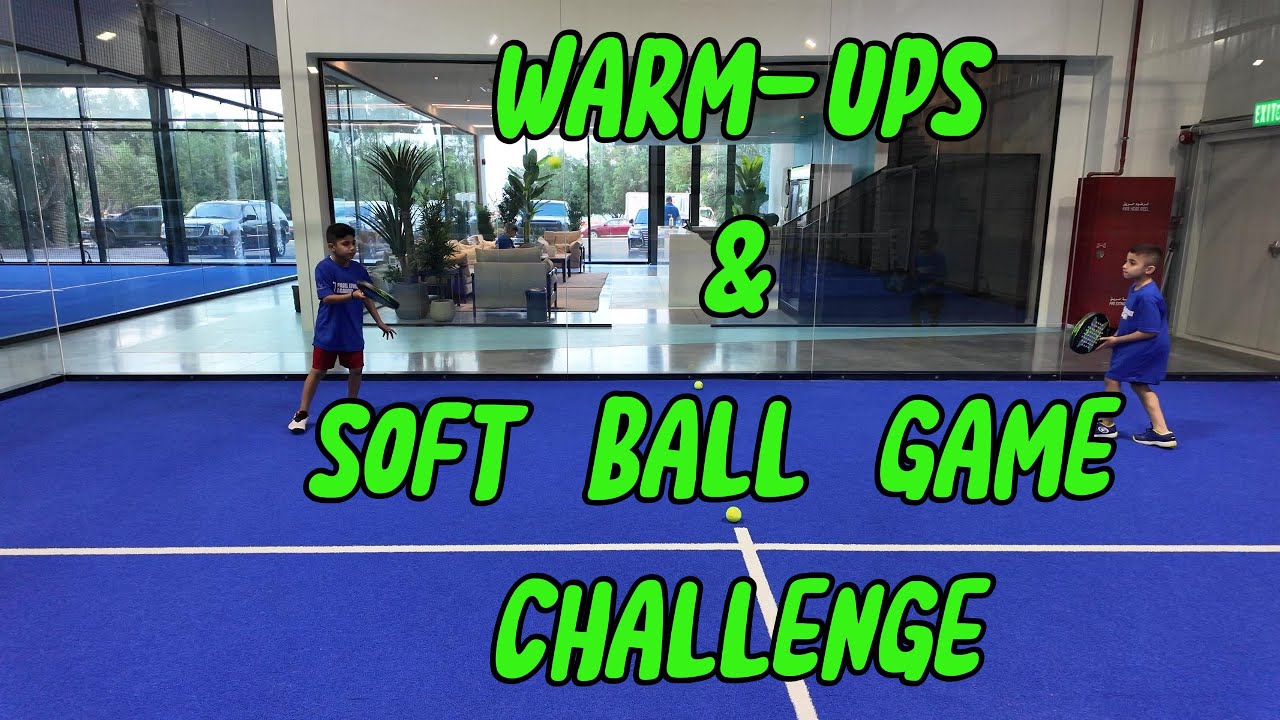 PADEL KIDS WARM-UP & SOFT BALL GAME CHALLENGE - YouTube
