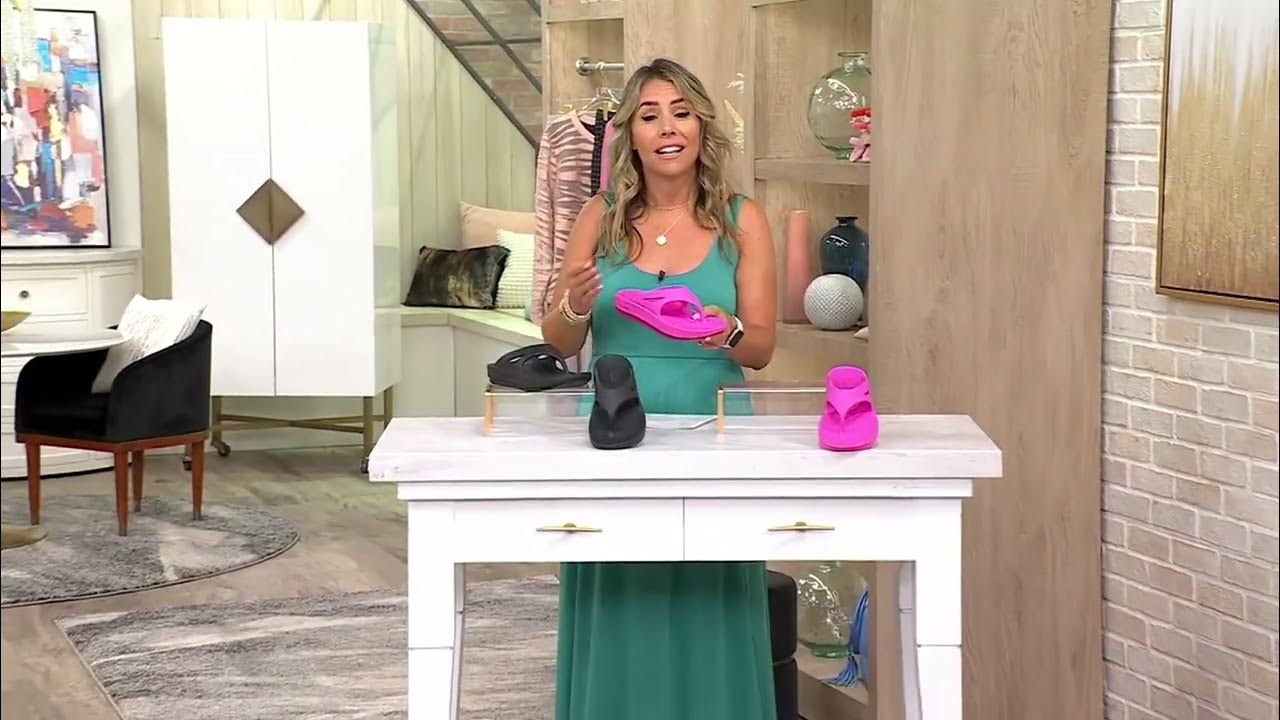 Skechers GO Recover Washable Vegan Thong Sandals - Contend on QVC - YouTube