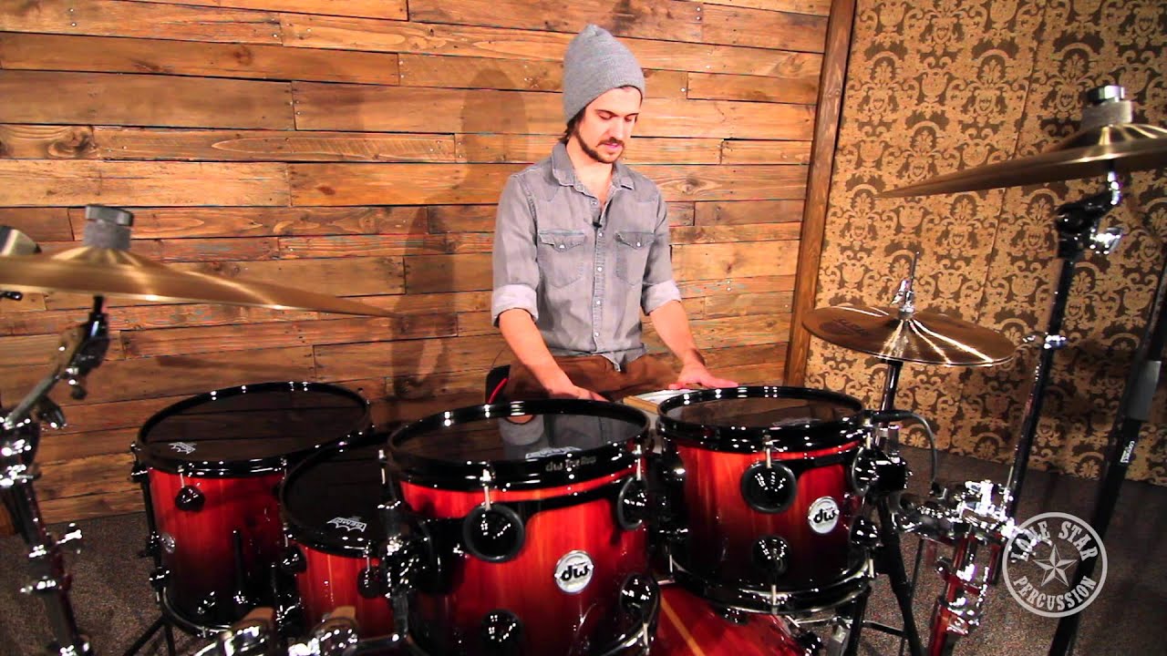 DW Exotic Collectors Series Candy Black Satin Fade over Cedar - YouTube