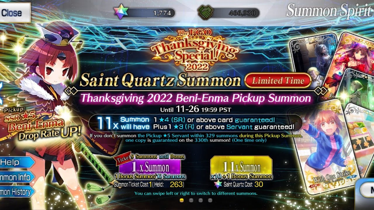 Beni-Enma Summons FGO NA - YouTube