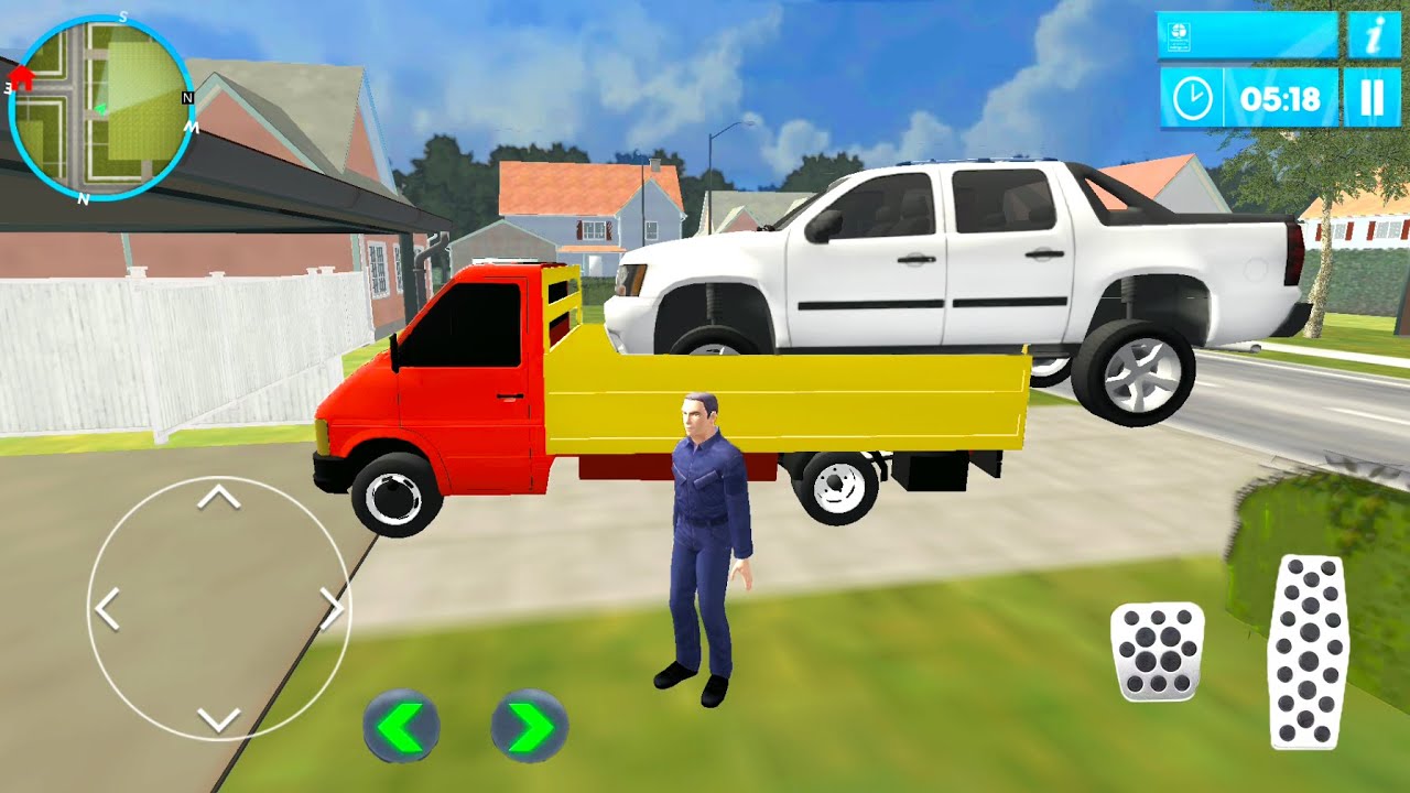 House Movers Job Simulator #8 - Transporter Truck Driver and Mover Game - Android Gameplay - YouTube
