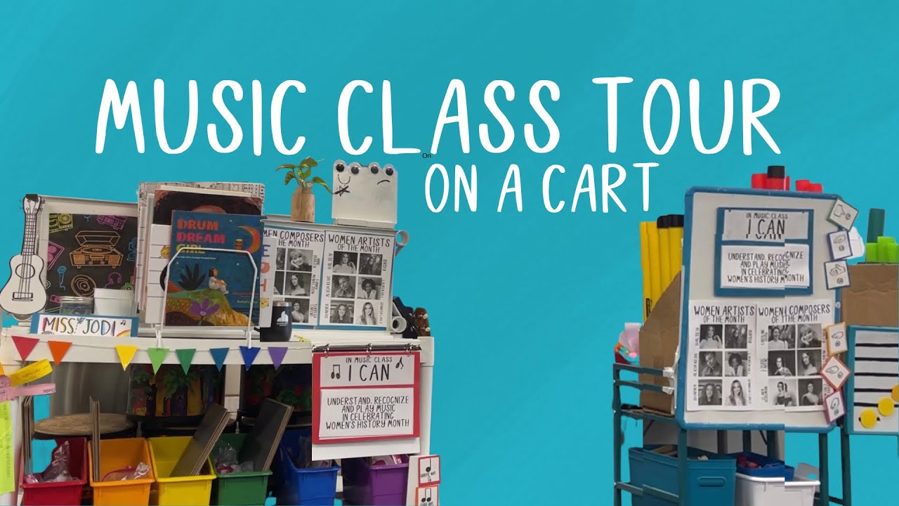 Elementary Music Classroom Tour - Music on a Cart - New Music Teacher ...