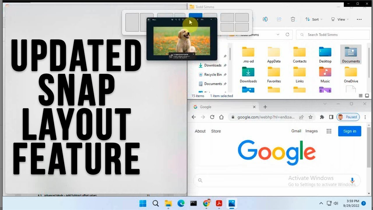 How to use se Window Snap Feature | Wndows TIPS and Tricks - YouTube