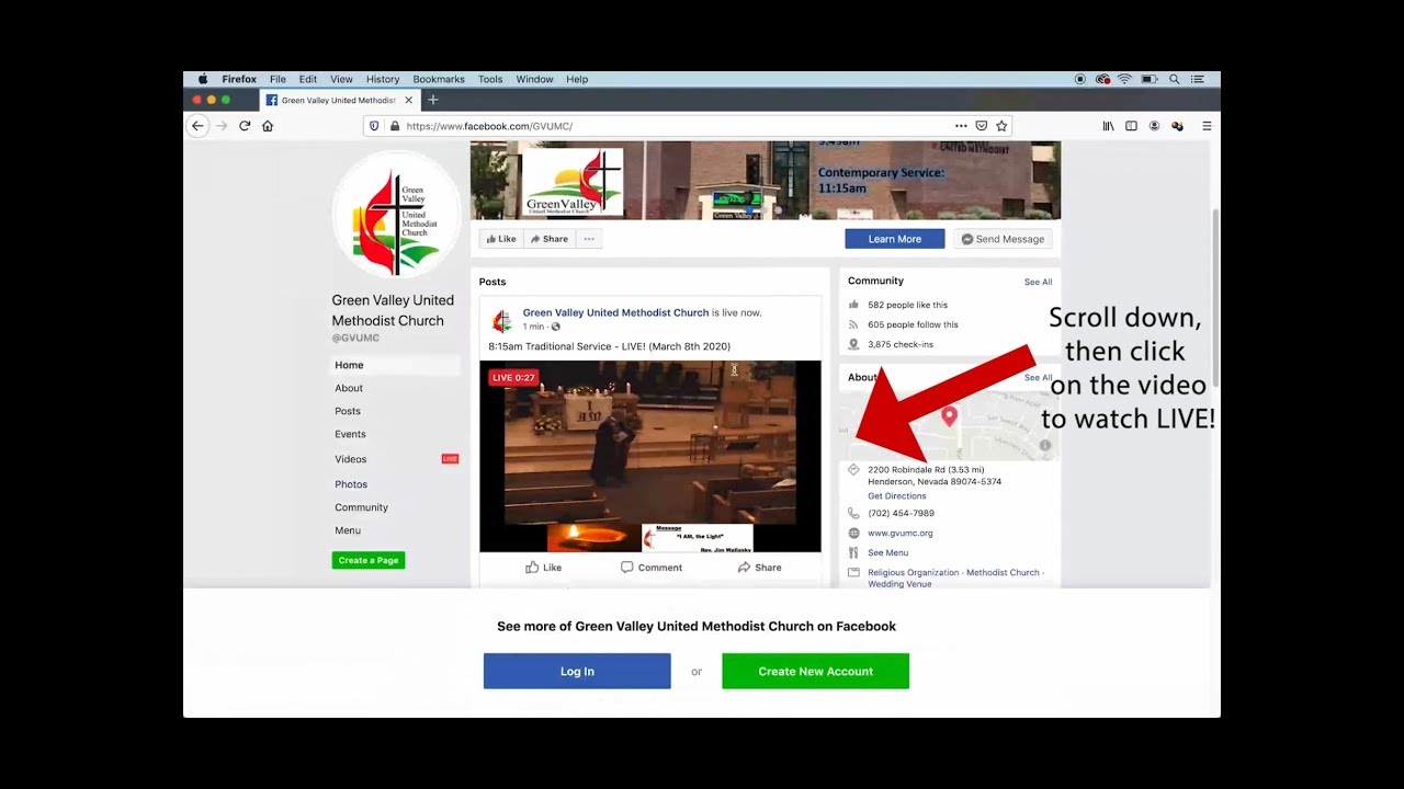 How to Watch Our Service LIVE on Facebook - YouTube