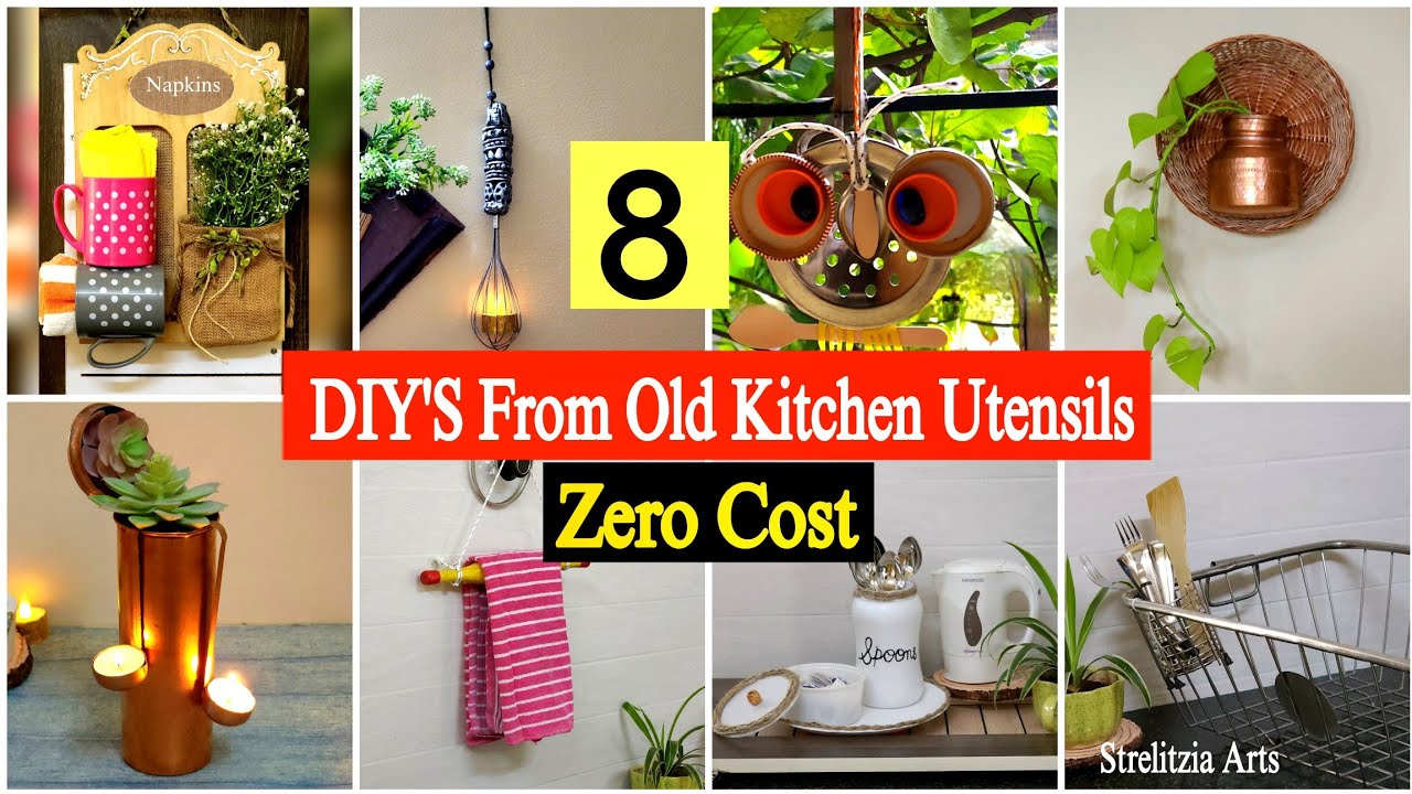 8 Reuse of Old Kitchen Utensils| पुराने बर्तनों के 8 नए DIY|Creative ...
