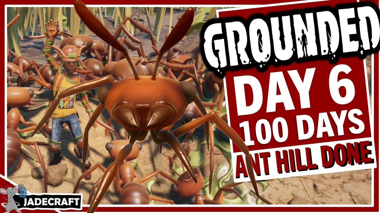 GROUNDED Survival Day 6/100 Days/ How To Clear The Red Ant Hill! Bee ...