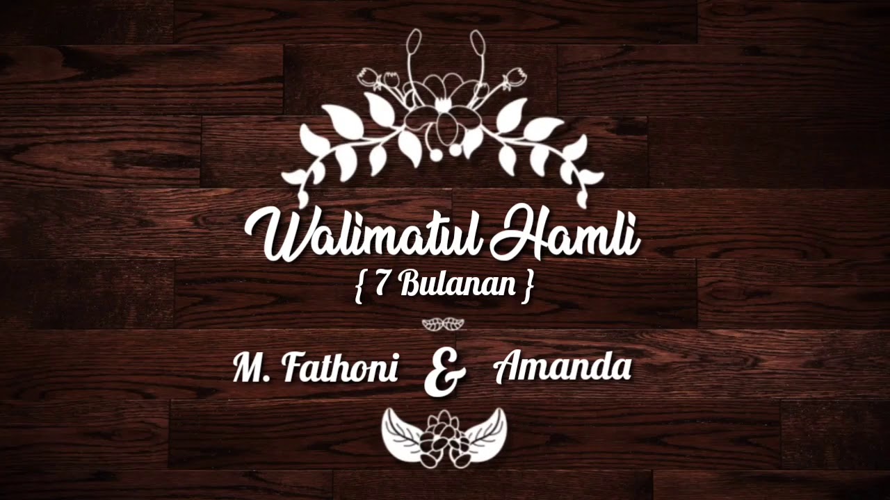 UNDANGAN 7 BULAN KEHAMILAN DIGITAL ELEGAN - YouTube