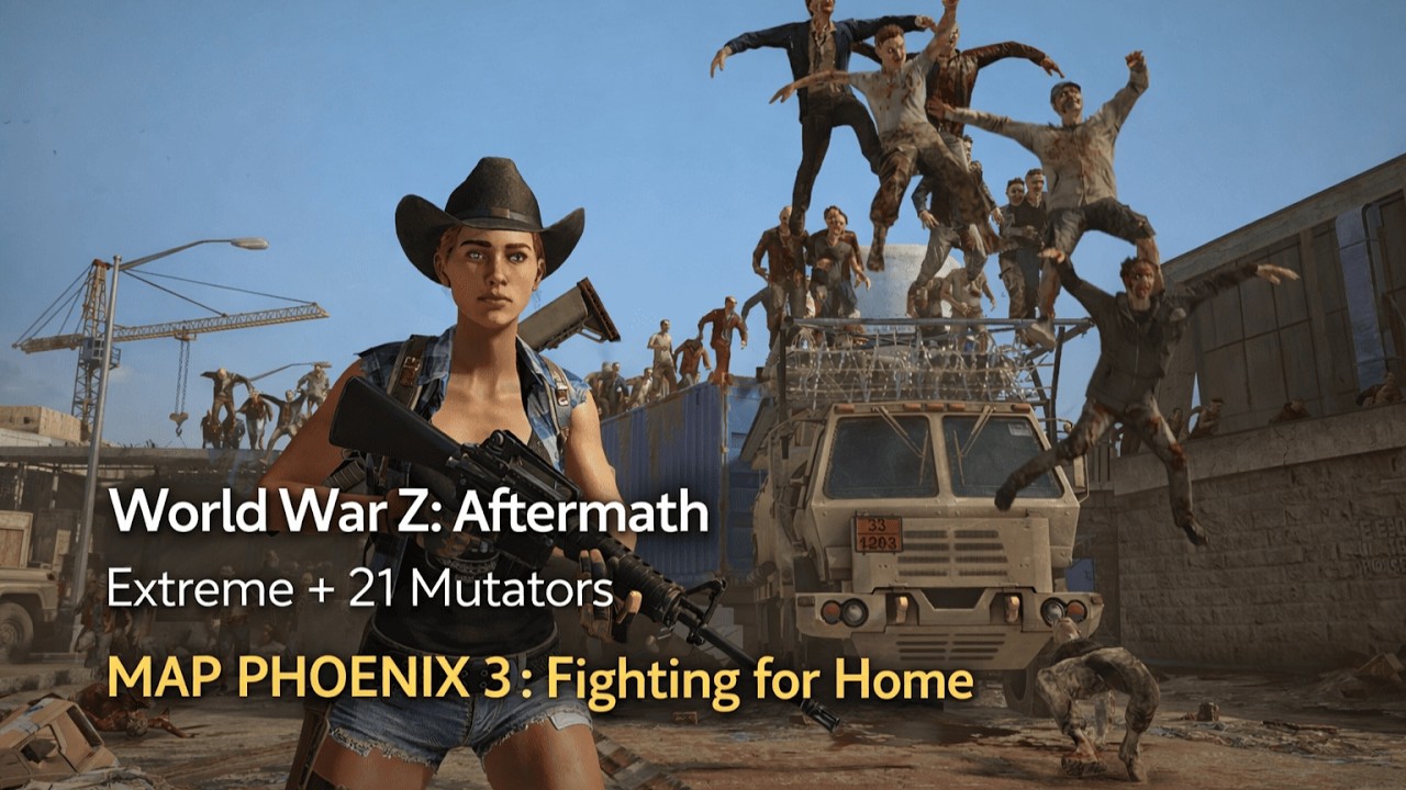 World War Z: Aftermath | Extreme + 21 Mutators - MAP PHOENIX 3 ...