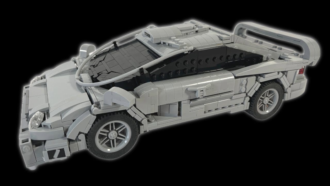 LEGO Mercedes Benz CLK GTR MOC - YouTube