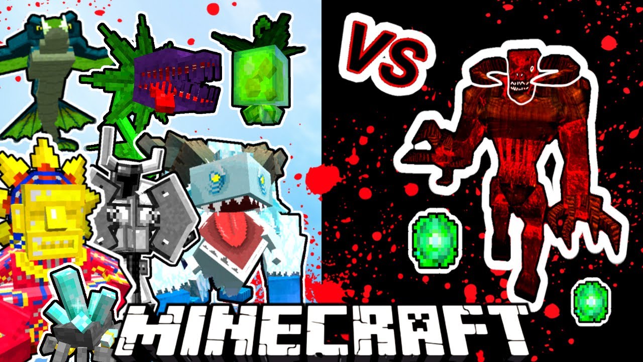 Rahovart Vs. Mowzie's Monsters in Minecraft - YouTube