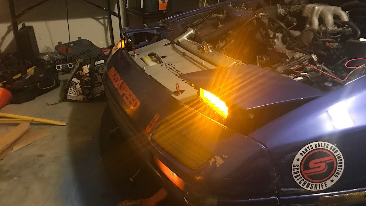 LED Headlight Swap FC RX-7 - YouTube