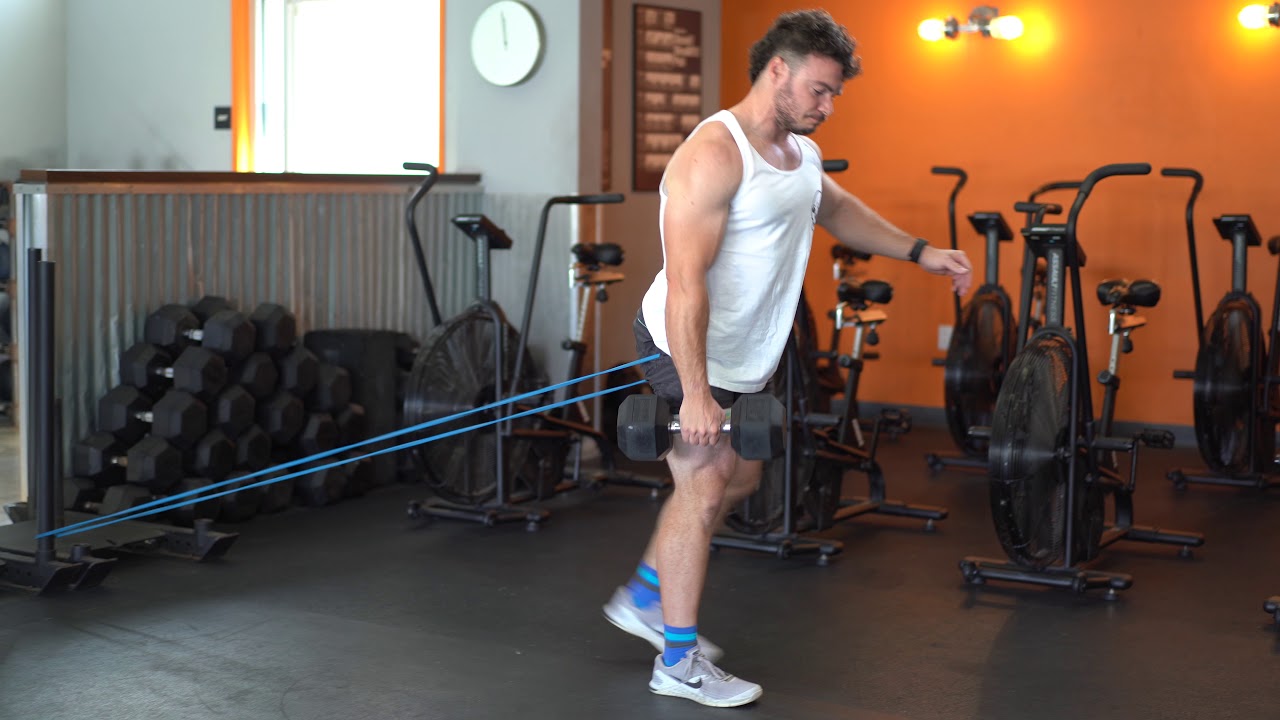 Banded RDL + long lunge - YouTube