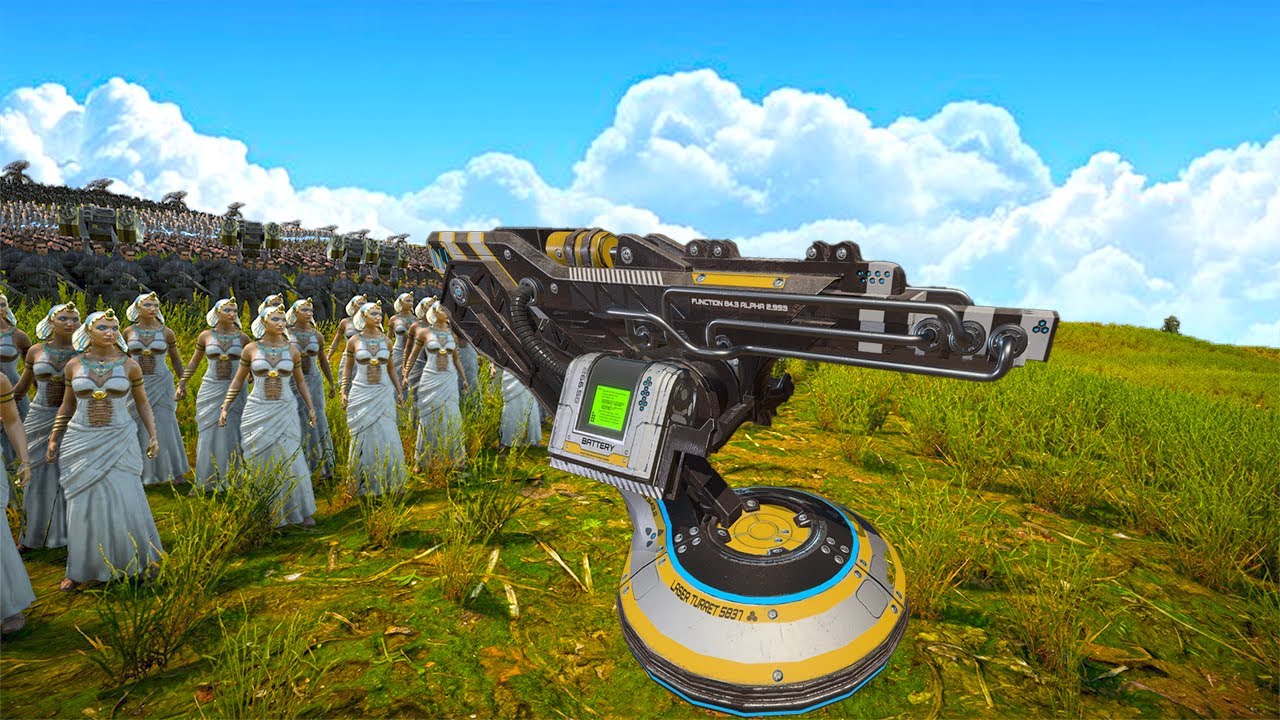 Laser Turret, Darth Vader & RAMBO Vs 3.1 Million Pyramid Head, Alien ...