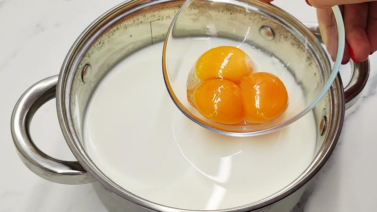 Eier mit Milch vermischen! Das Rezept ist so lecker, dass ich es fast ...