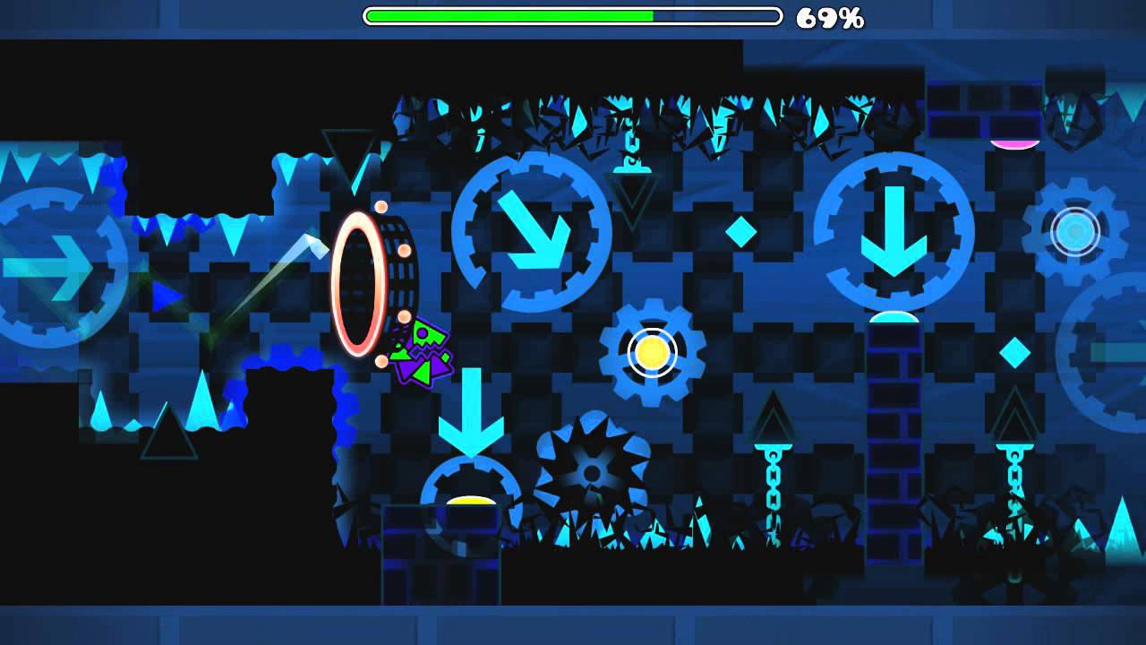 Geometry Dash - Blue Hell (Very Easy Demon) - by lazye - YouTube