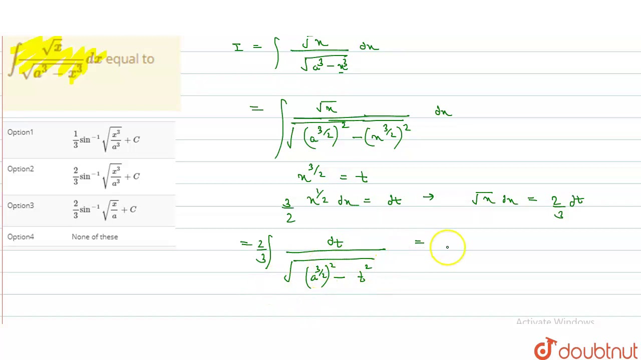 int sqrtx sqrt a 3 x 3 dx Equal To YouTube int-sqrtx-sqrt-a-3-x-3-dx-equal-to-youtube