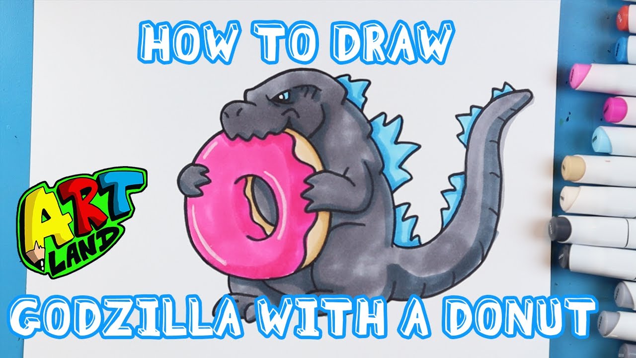 How to Draw a GODZILLA DONUT!!! - YouTube