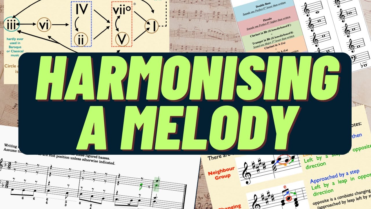 Harmonising a Melody - Grade 6 ABRSM Music Theory - YouTube
