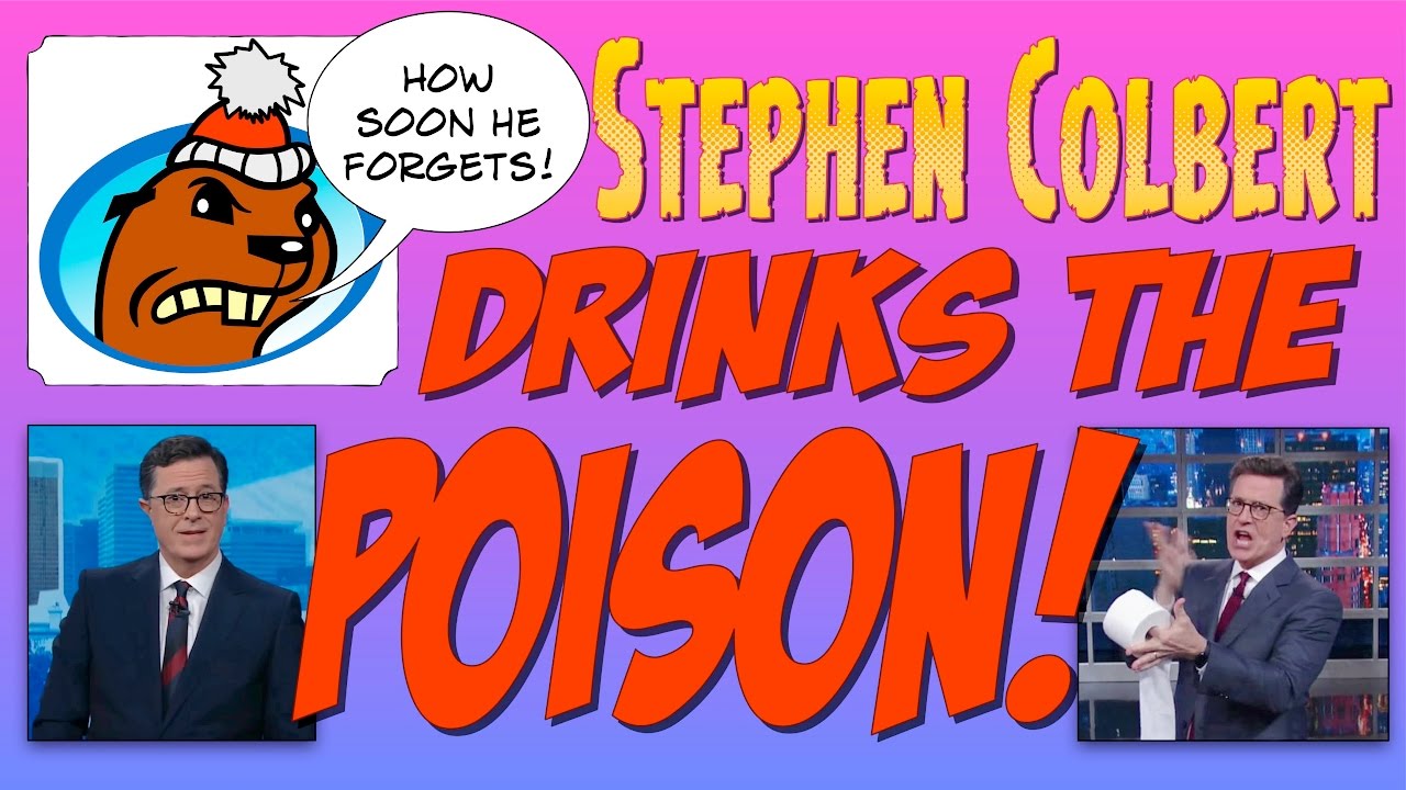 Stephen Colbert Drinks The Poison - YouTube