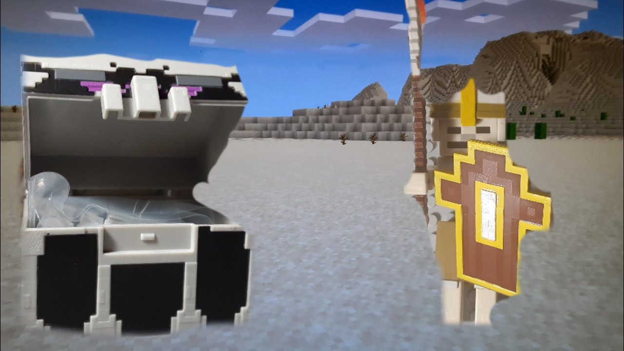 Unboxing a Minecraft dungeons loot crate for my skeleton vanguard - YouTube