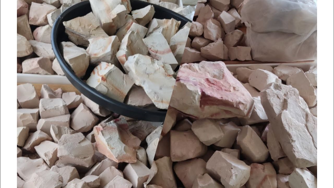 How to Process Crunchy Edible Clay(Calaba) after Drilling - YouTube