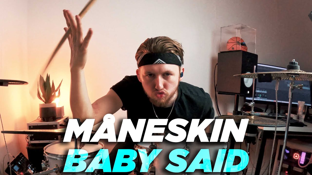 Måneskin - Baby Said Drum Cover (Drums & Bass Only) - YouTube