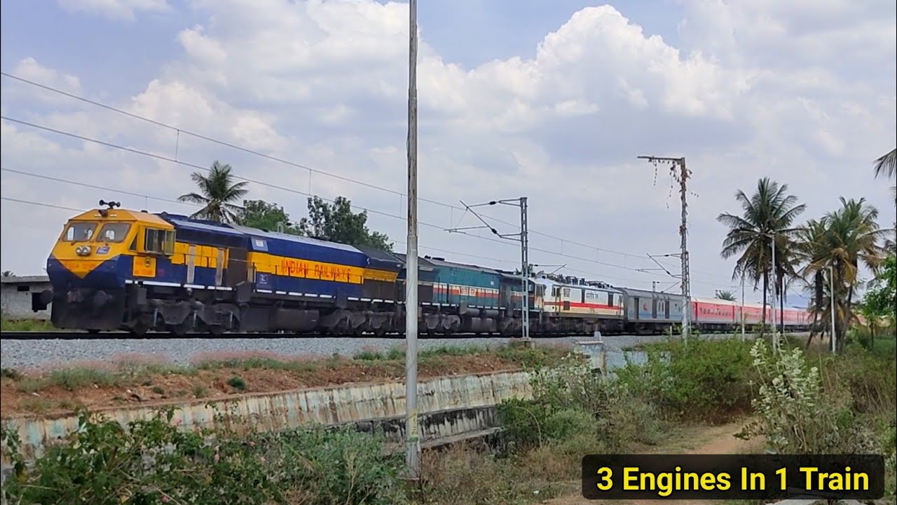3 Engine's In 1 Train.! High Speed Passenger Express Train / Amazing ...