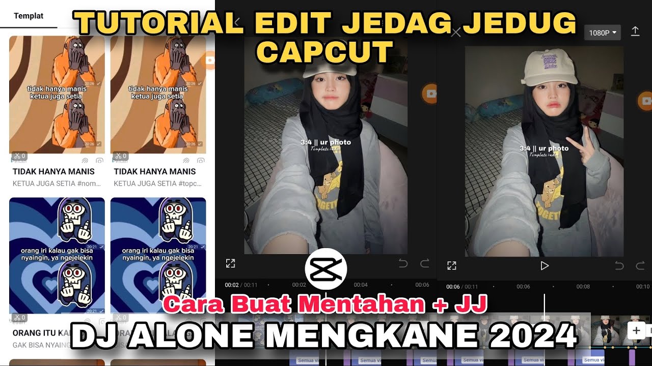 Tutorial Edit Jedag Jedug Capcut DJ ALONE MENGKANE 2024 - YouTube