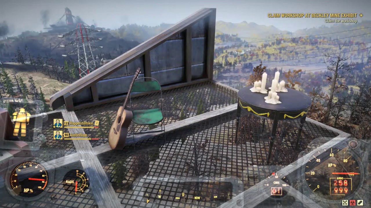 Fallout 76 sweet monorail camp build - YouTube