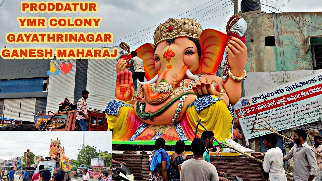 A GRAND welcome to #proddatur YMR COLONYGAYATHRINAGAR GANESH MAHARAJ ...