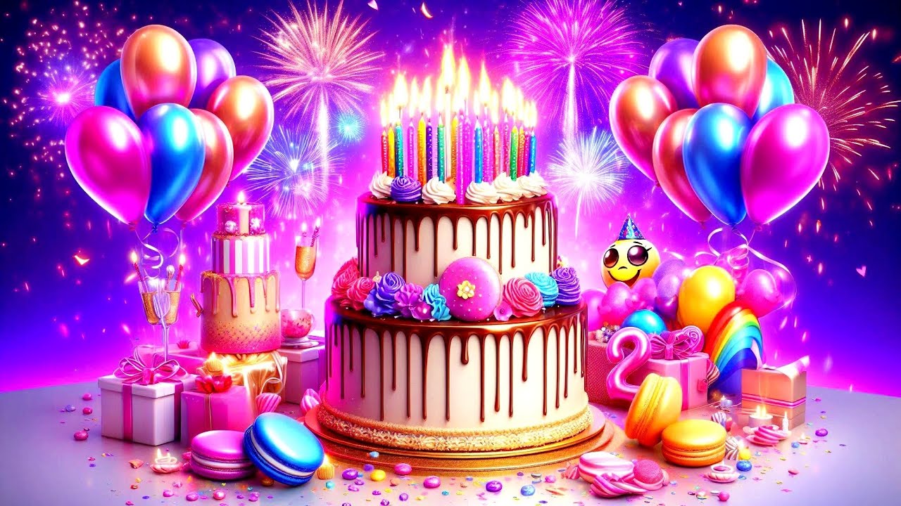 10th of December Happy birthday song remix 🥳 Birthday music 🎶 Rainbow ...