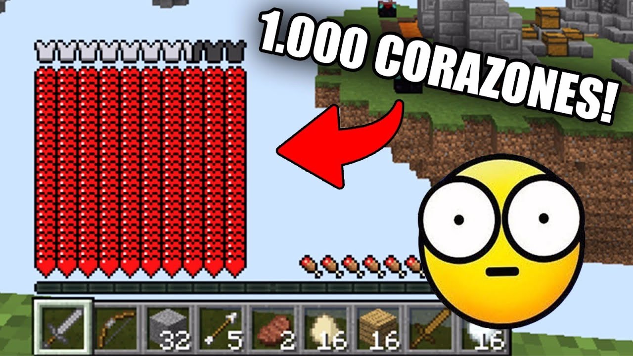 1.000 CORAZONES EN SKYWARS!! 😱 | MINECRAFT POPPERCRAFT - YouTube