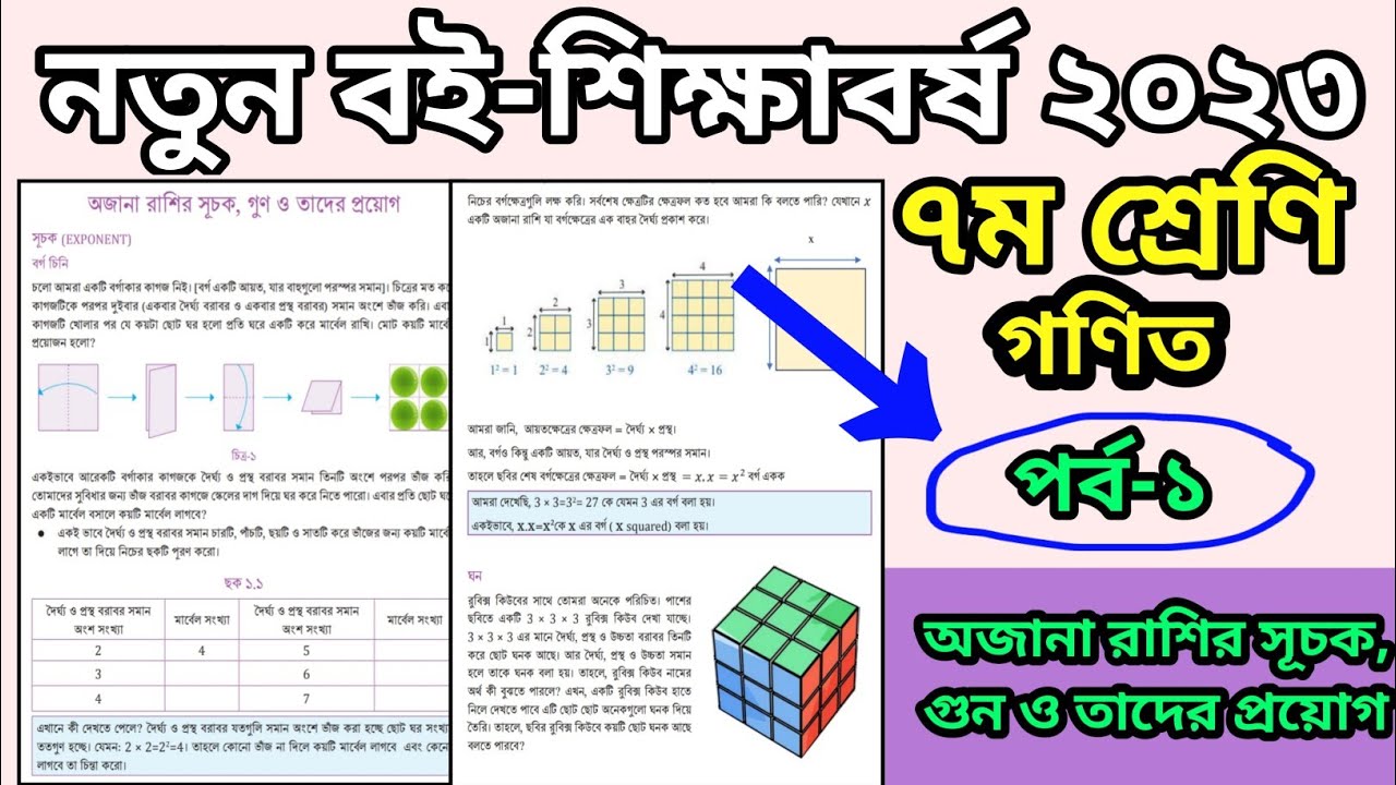 Class 7 Math Ajana Rashir Suchok gun proyog | ৭ম শ্রেণির গণিত অজানা ...
