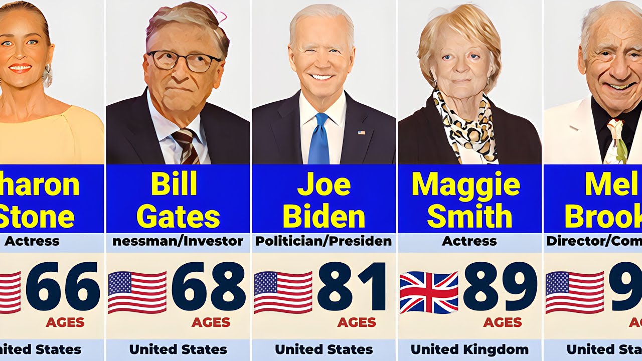 List Of Famous Celebrities Over 65 - YouTube