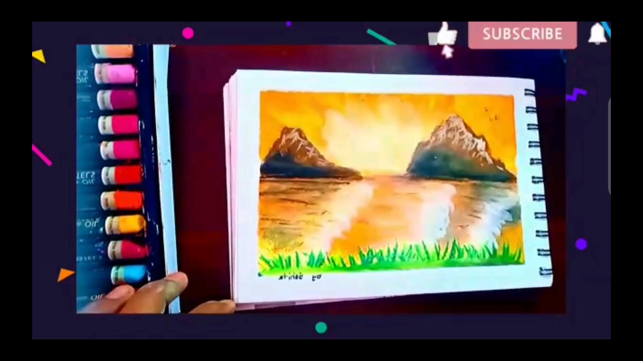 How to draw a scenario.. scenario drawing.. - YouTube