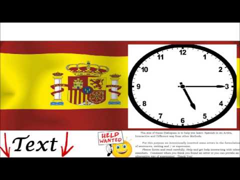Spanish Conversation - What time is it? = ¿Qué hora es? - Practice ...