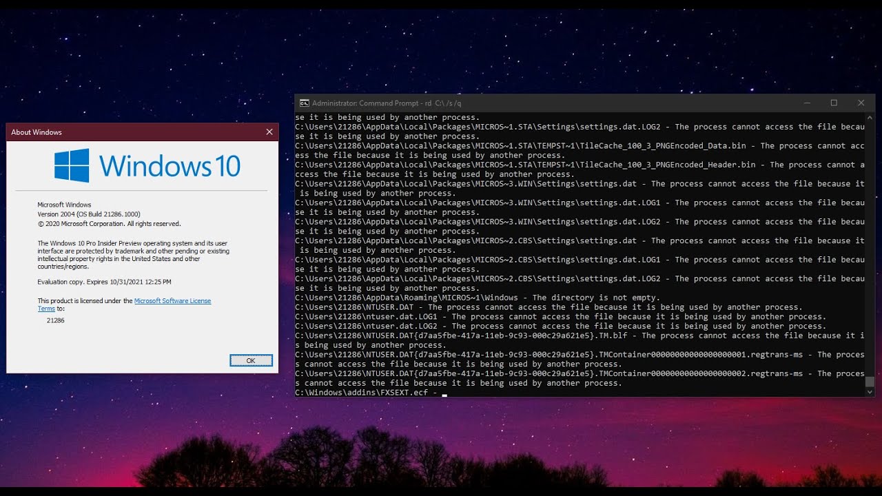 Destroying Windows 10 Build 21286! - YouTube
