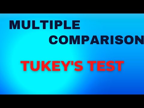 Multiple Comparison ( Tukey's Test ) - YouTube