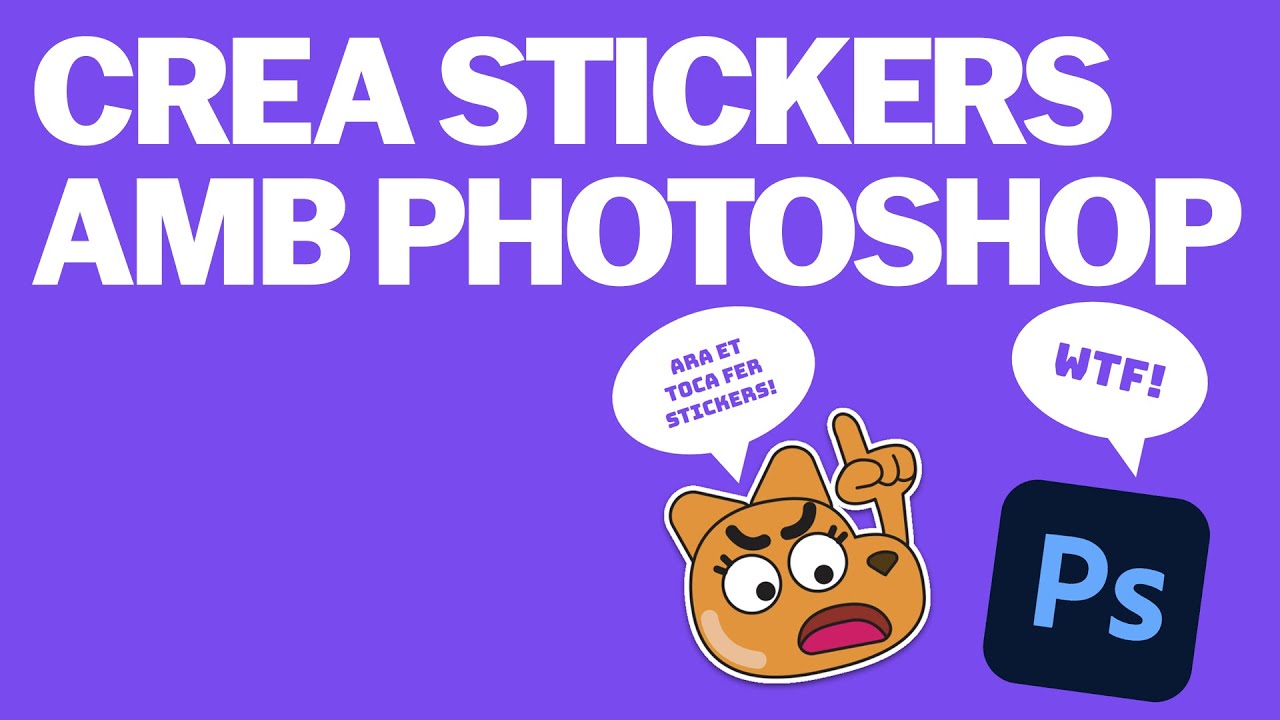 Photoshop - Crea stickers - YouTube