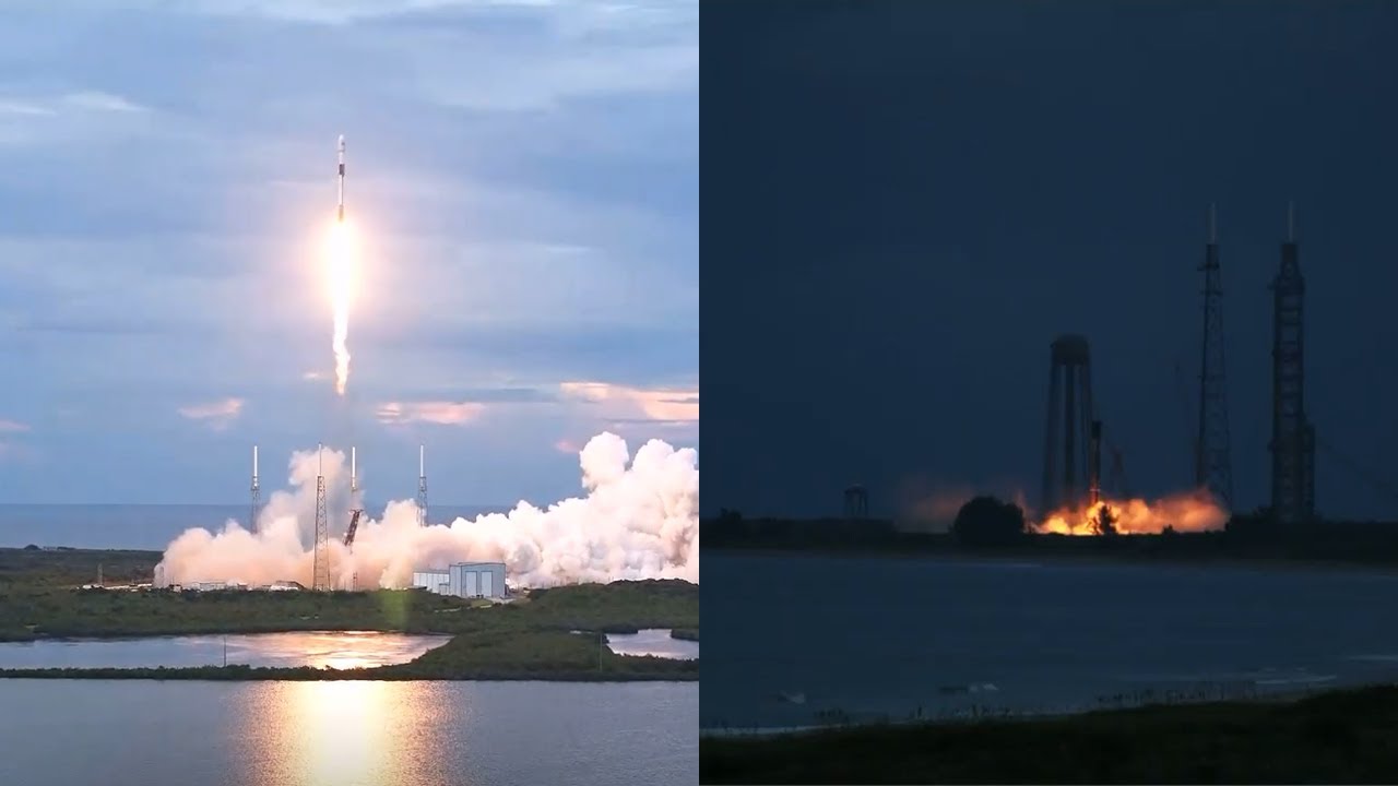 Falcon 9 launches SAOCOM 1B & Falcon 9 first stage landing - YouTube